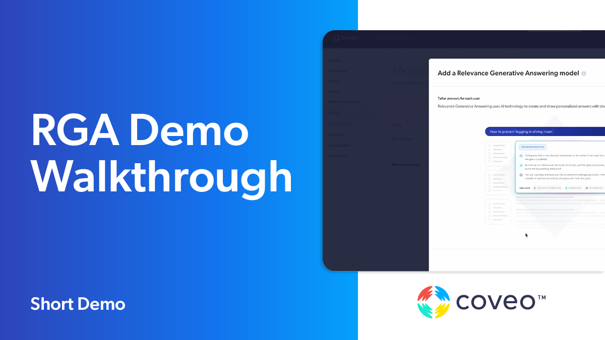 Set Up Search with Coveo Relevance Generative Answering
