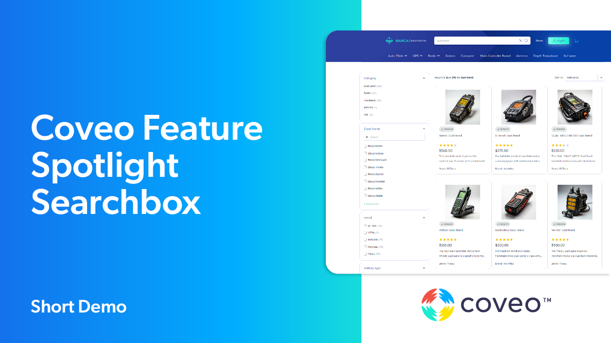 How Coveo’s AI-powered Search Enhances E-commerce | Coveo Demo