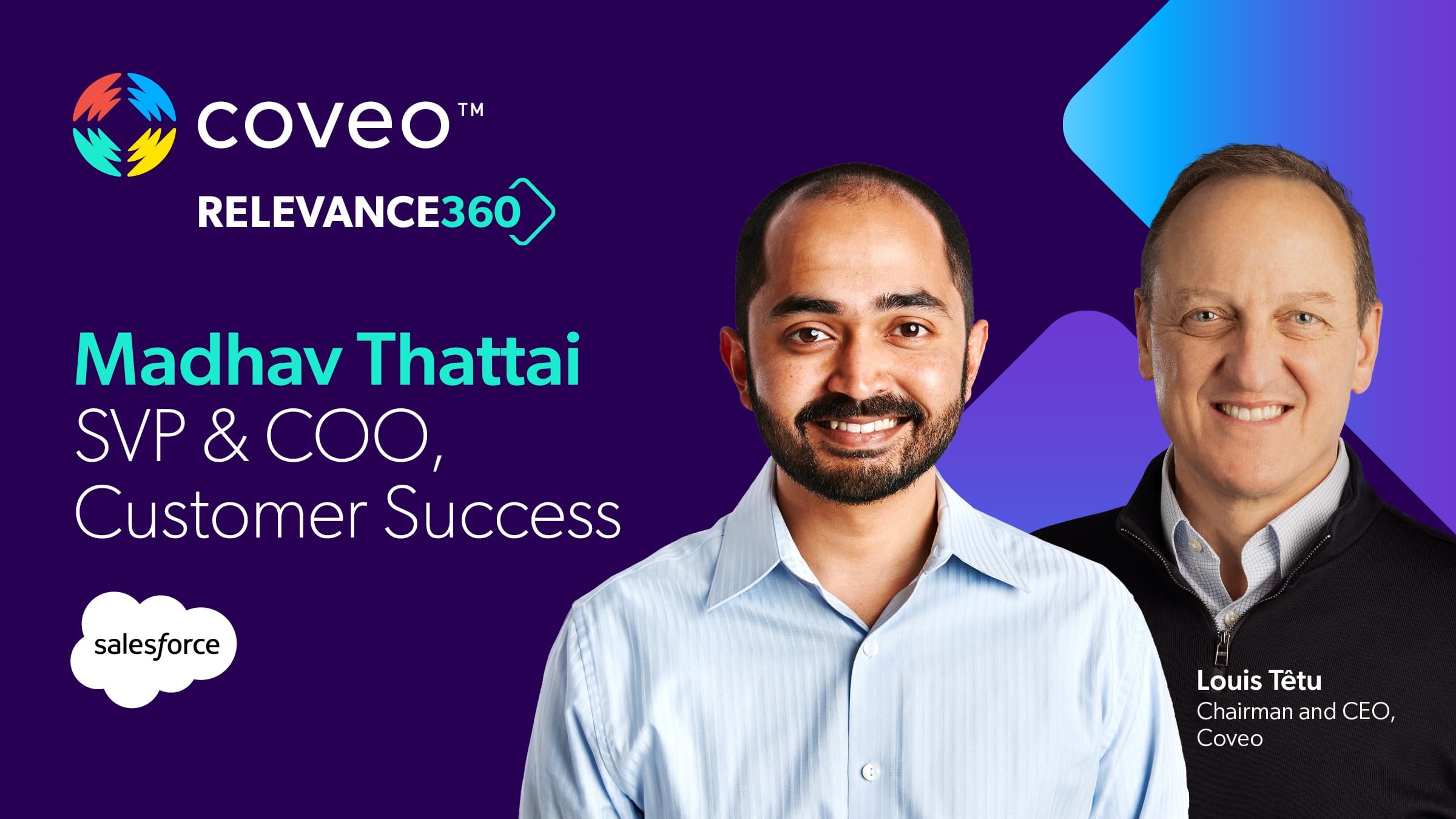 Salesforce: Madhav Thattai SVP & COO, Customer Success | Coveo
