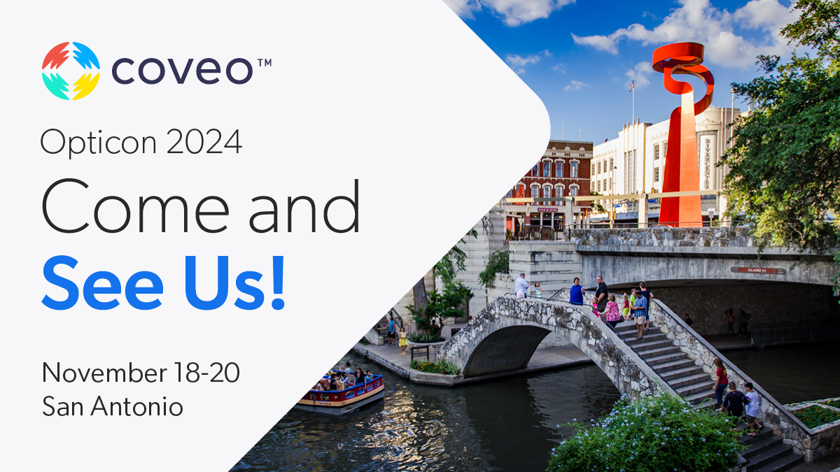 Join the Coveo team at Opticon 2024!