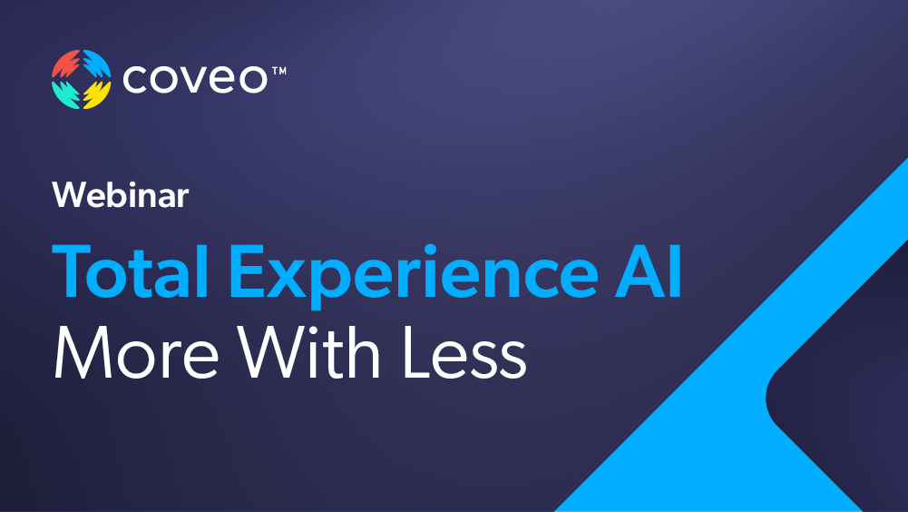 AI Webinar: Improving Digital Customer Experience Management | Coveo